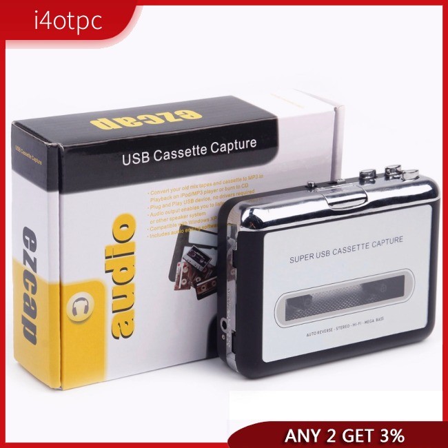 I4otpc Cassette Player Usb Cassette To Mp3 Converter Capture Audio เครื่องเล่นเพลงเทปเครื่อง ...