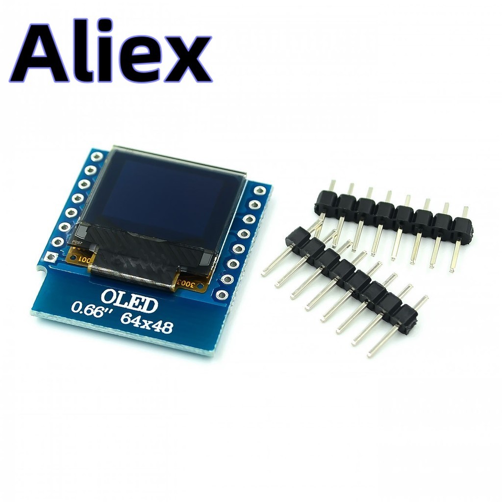 0.66 นิ้วจอแสดงผล OLED โมดูลสําหรับ WEMOS D1 MINI ESP32 โมดูล Arduino ... 0.66 นิ้วจอแสดงผล OLED โมดูลสําหรับ WEMOS D1 MINI ESP32 โมดูล Arduino ...