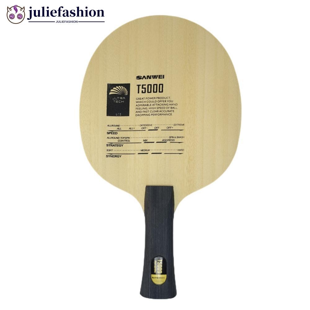 Juliefashion 1 PC คาร์บอนไม้ปิงปอง Backboard 5 ไม้ 2 คาร์บอน Fast ...