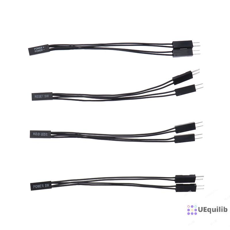 Uequilib เมนบอร์ดสวิทช์ Power SW/RESET SW/HDD LED /Power LED 1 ถึง 2 อะ ...