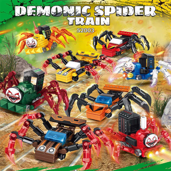 เลโก้ ของเล่น 2024 สไตล์ใหม่ Charles Little Train Building Blocks Mutant Spider ประกอบของเล่น ...