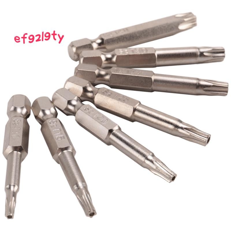 7 ชิ้นชุด Star Bit ไขควงเจาะ Bits สกรูแม่เหล็ก 1/4 นิ้ว Hex Shank ...