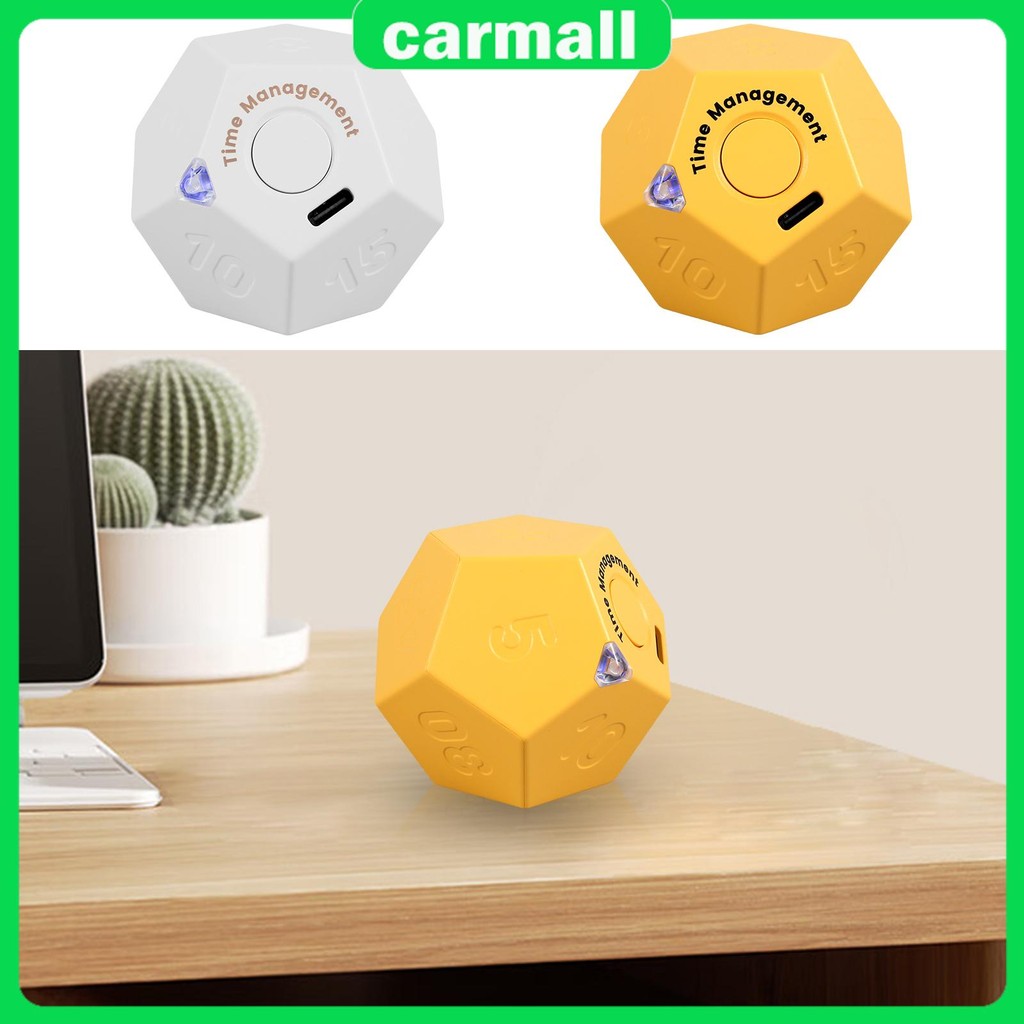 Cube Timer 450mAh ชาร์จ Mini Time Management Cube 2 โหมดปลุก Pomodoro ...