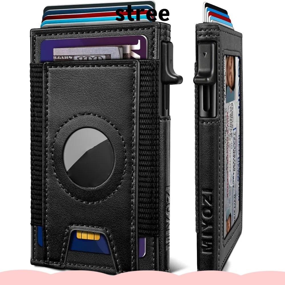 Stree Men Slim Wallet, RFID Blocking Anti-theft Credit Card Holder ...