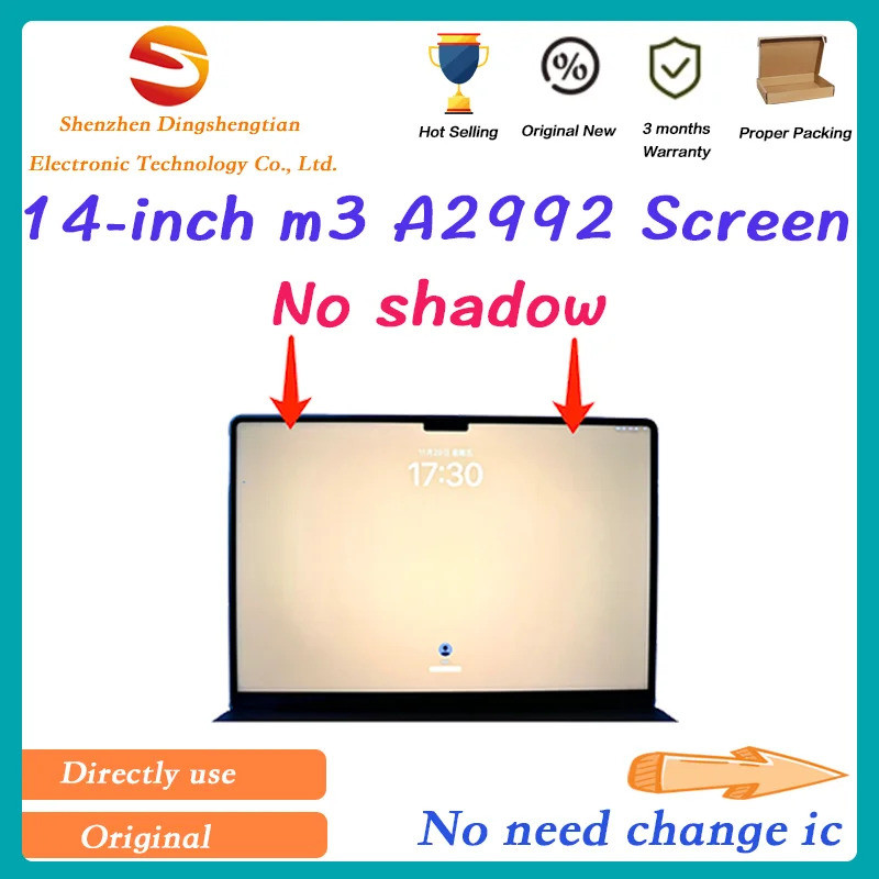 ชิ้นส่วนทดแทนสำหรับ Macbook Pro M3 Max 14 นิ้ว A2992 ชุดประกอบหน้าจอ ...