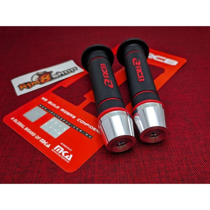 Rcb HG55 GAS GRIP HAND GRIP + CHROME HANDLEBAR TRACK รุ่น PCX UNIVERSAL ...