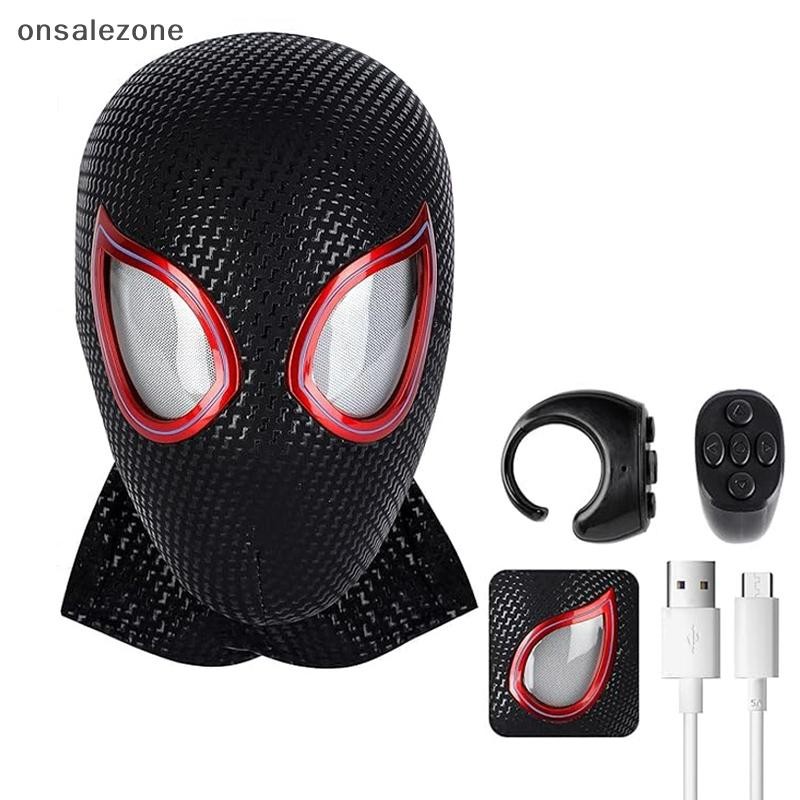 Ozth Spiderman หมวกหน้ากาก Moving Eyes คอสเพลย์ Moving Eyes หน้ากาก ...