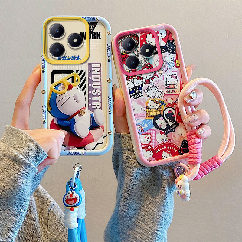 เคส Realme C61/C63 ว่ายน้ําวงกลม Dingdang/KT ป้าย/Nikalufei/Graffiti ...