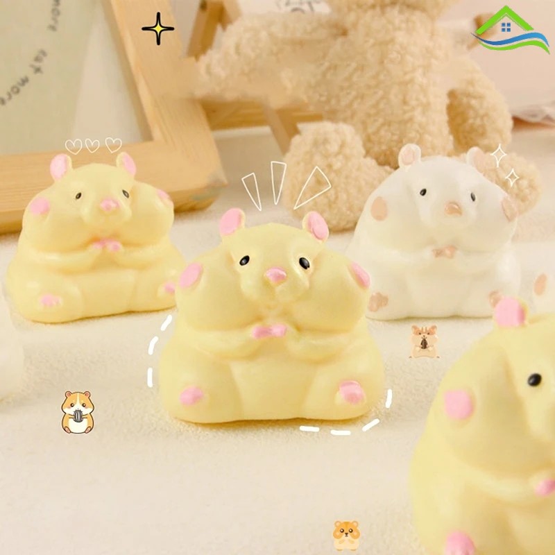 Kawaii Fatty Milky Soft Hamster Figures น่ารัก Flocking ตุ๊กตาบีบความ ... Kawaii Fatty Milky Soft Hamster Figures น่ารัก Flocking ตุ๊กตาบีบความ ...