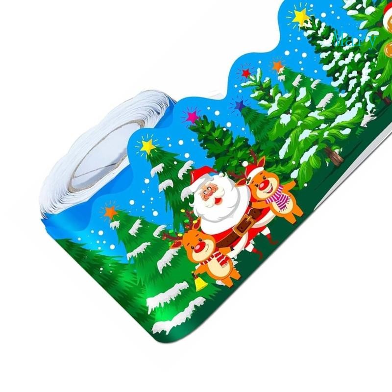 Mary 59ft Christmas Borders Trim สติ๊กเกอร์ติดผนัง Bulletin Board ...