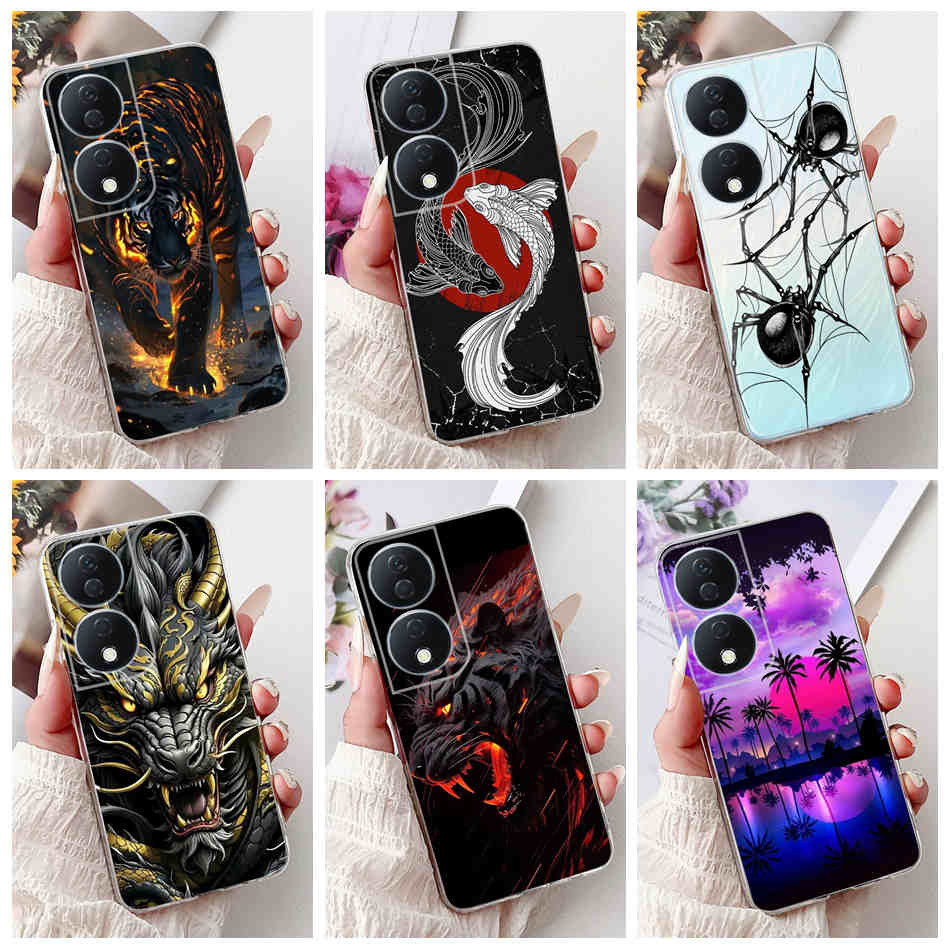 Honor X7b CLK-LX2 แฟชั่น Dragon Spider สไตล์รูปแบบปลอก HonorX7b X 7B 5G ...