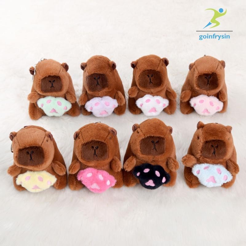 [DI] น่ารัก Hug Cat Claw Capibara Capybara ตุ๊กตาจี้พวงกุญแจกระเป๋าเป้ ...