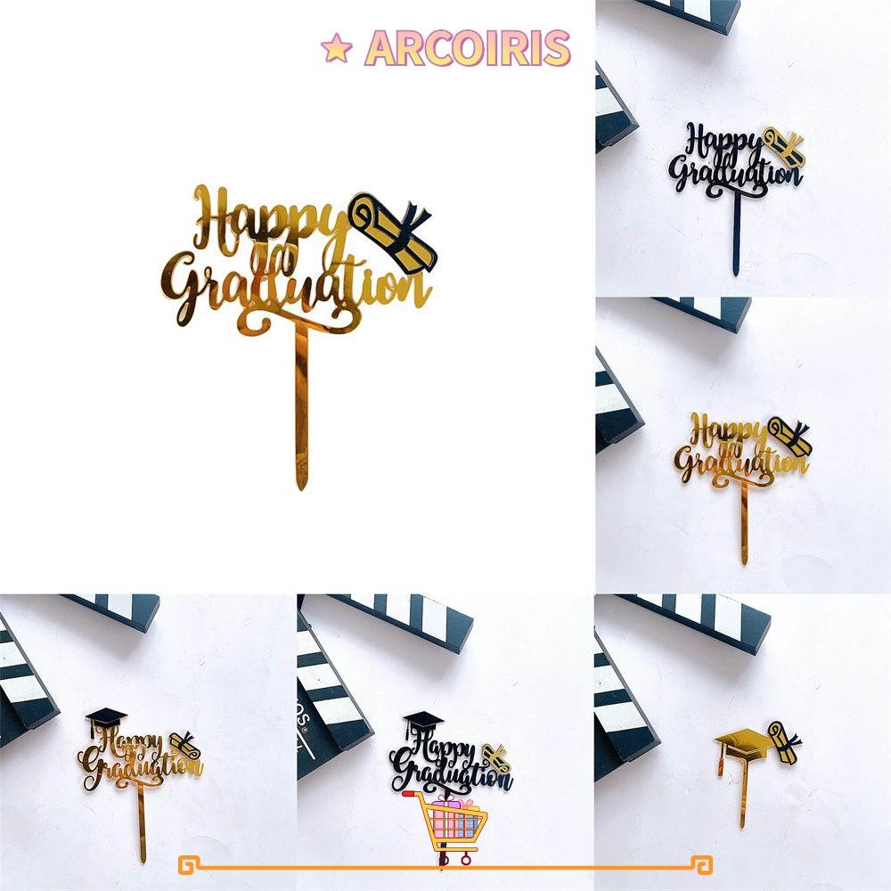 ARCOIRIS เค้ก Toppers ตกแต่งเค้กนักเรียนพิธีรับปริญญาตกแต่ง DIY ...
