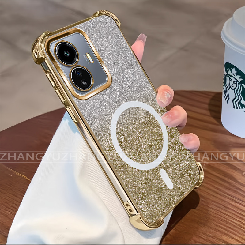 กันกระแทก Case สําหรับ Vivo Y77 Y77E 5G เคสโทรศัพท์ 2025 กระดาษแฟลชใหม่ ...