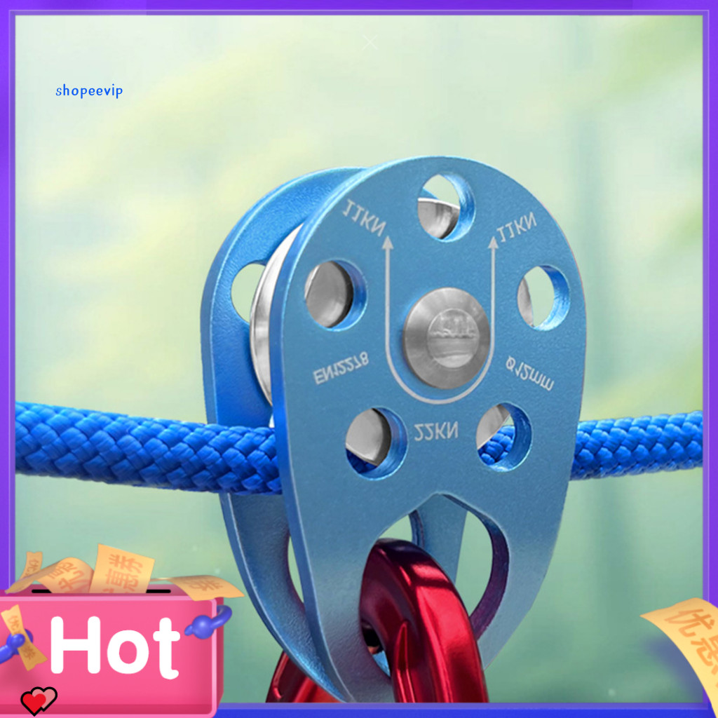 SPVPZ ปีนเขา Micro Pulley Mini Hauling Pulley 28kn โลหะขนาดเล็ก Hauling ...