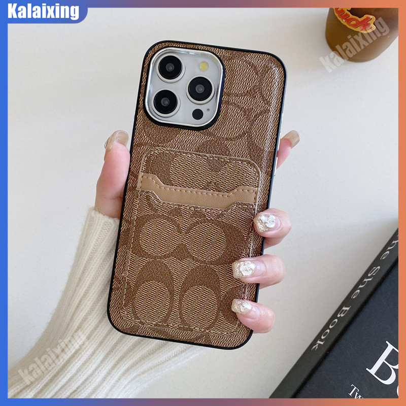 Luxury Coach Card Phone Hard Case สําหรับ iPhone 16 Pro Max 16 Plus 15 Pro Max 15 Plus 14 14plus ...
