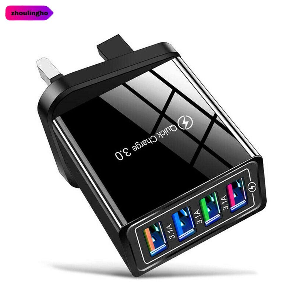 ZHOULINGHO Adapter Universal USB Transformer 4 พอร์ตแหล่งจ่ายไฟ ...