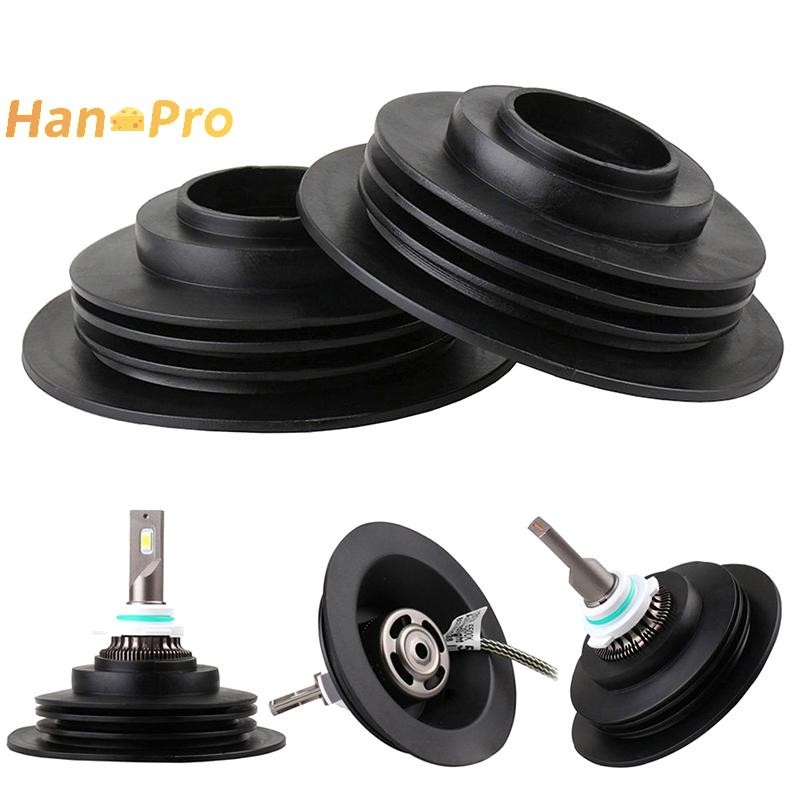 Hanpro>ledไฟหน้ายางฝุ่นรถรถจักรยานยนต์ไฟหน้าหลอดไฟกันน้ําปิดผนึกหมวก ...