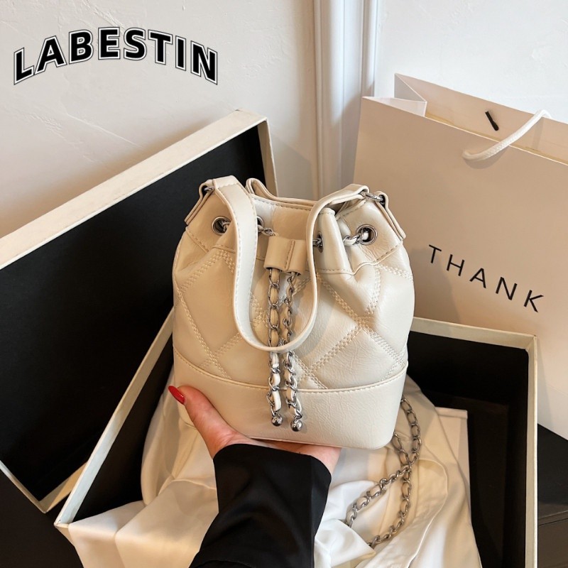 LABESTIN กระเป๋าสตรีใหม่แฟชั่นความจุขนาดใหญ่กระเป๋าสะพายโซ่เพชร ...