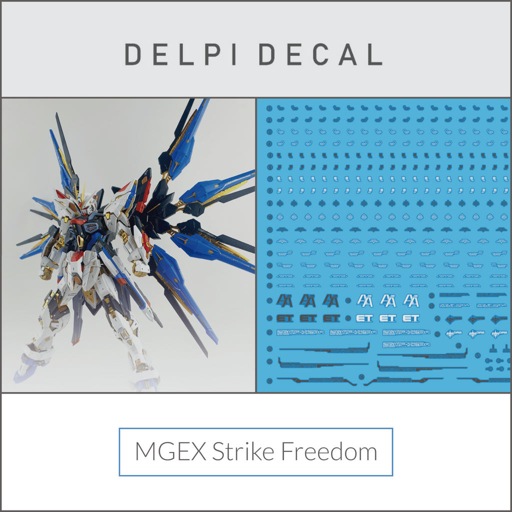 Delpi Water Decal (ดีคอลน้ำ) MGEX Strike Freedom Gundam | Shopee Thailand