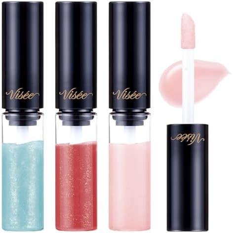 【Direct from Japan】Visee Essence Lip Plumper Mini Set ลิปกลอส Flushing Plump Volume Up ...
