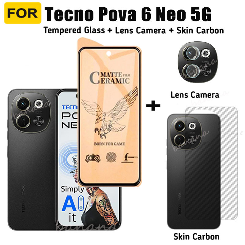 สําหรับ Tecno Pova 6 Neo 5GเซรามิคFrosted Softฟิล์มTecno Pova 6 Pro ...