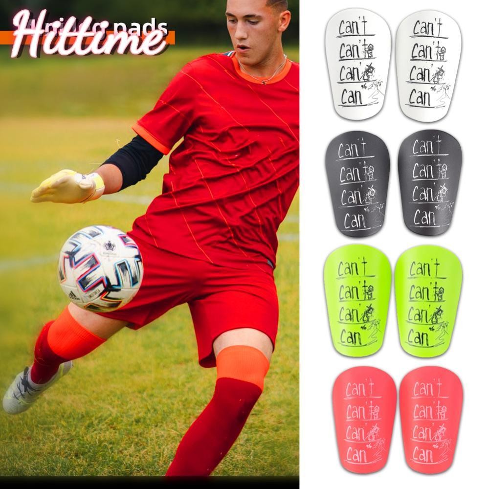 Hittime 1 คู่ไม่สามารถรูปแบบ Professional ฟุตบอล Shin Guard PU หนา Anti-Collision และ Shock ...