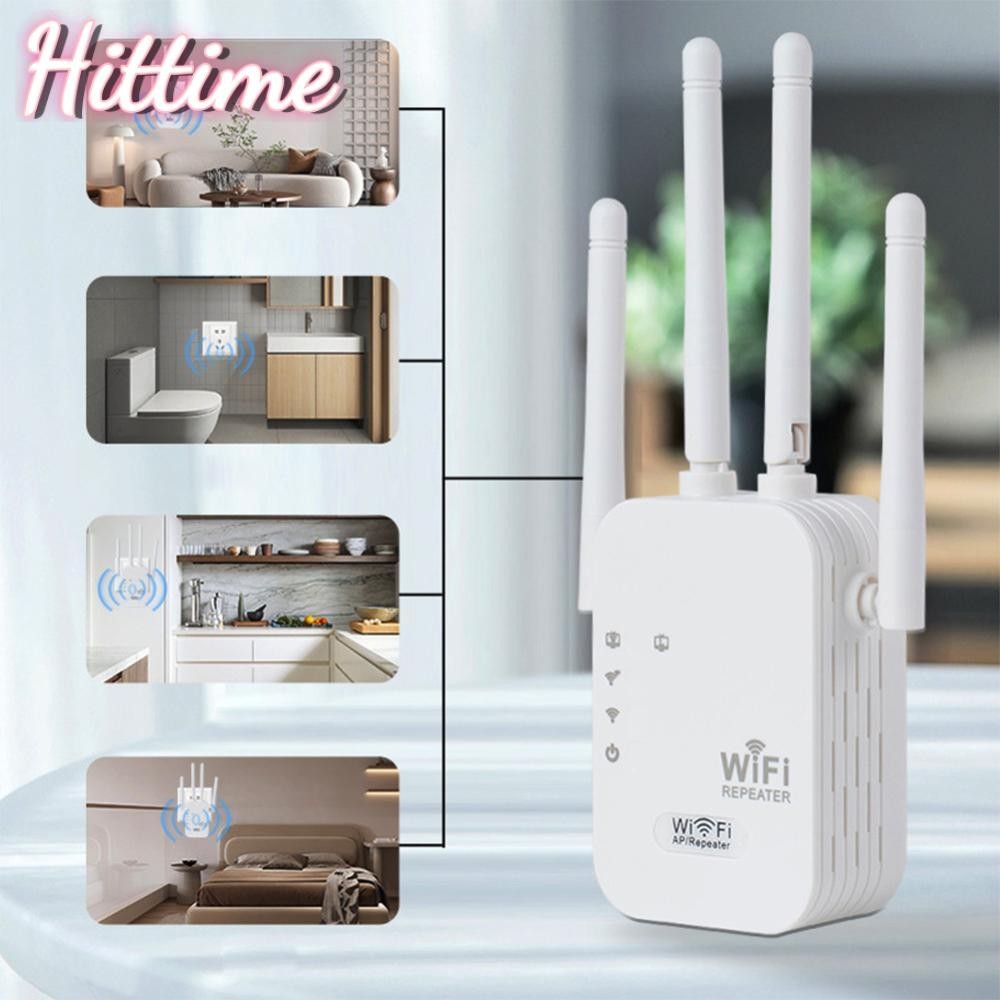 Hittime 2.4G WIFI Repeater 300Mbps 1200Mbps Dual-Band Repetidor ของสัญญาณ Booster WIFI ...