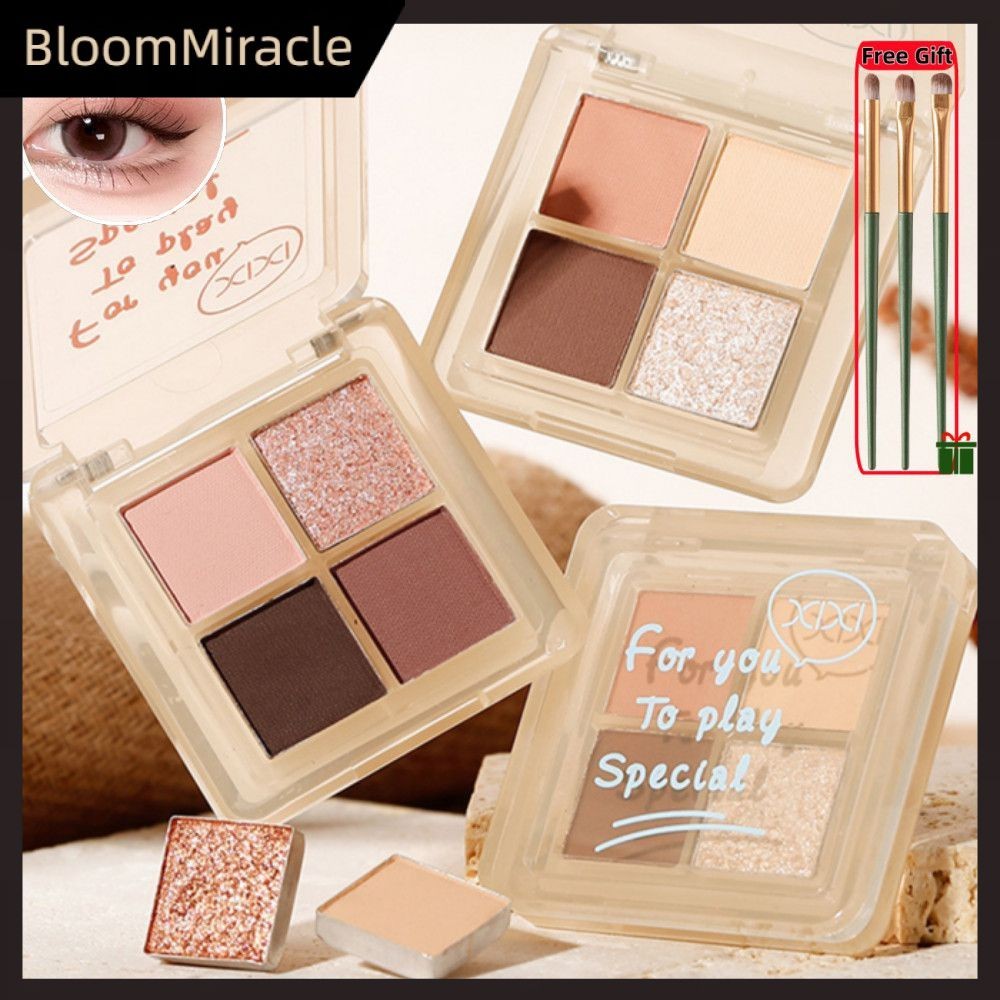 【COD】 [ของขวัญฟรี]xixi Keep Real 4 Colors Eyeshadow Palette Beauty ...