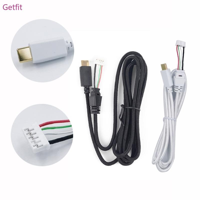 GETF สายหูฟัง USB C แบบนุ่มสายสเตอริโอสําหรับหูฟัง ROG Delta ROG Delta ...