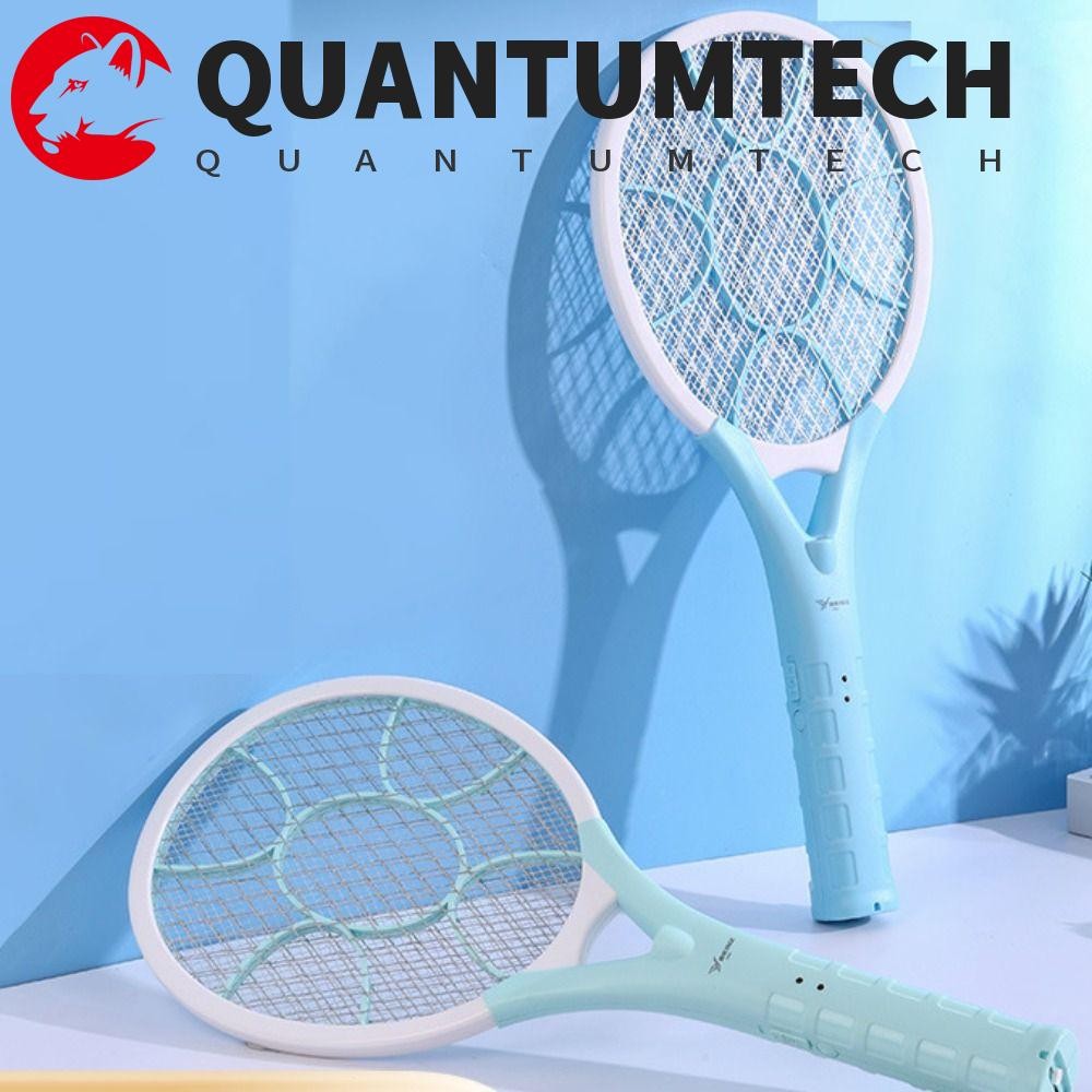 QUANTUMTECH ไม้ตียุงไฟฟ้า,อัตโนมัติ USB ชาร์จ Fly Swatter,เครื่องใช้ในบ้านไฟฟ้าช็อต 2-in-1 ที่มี ...