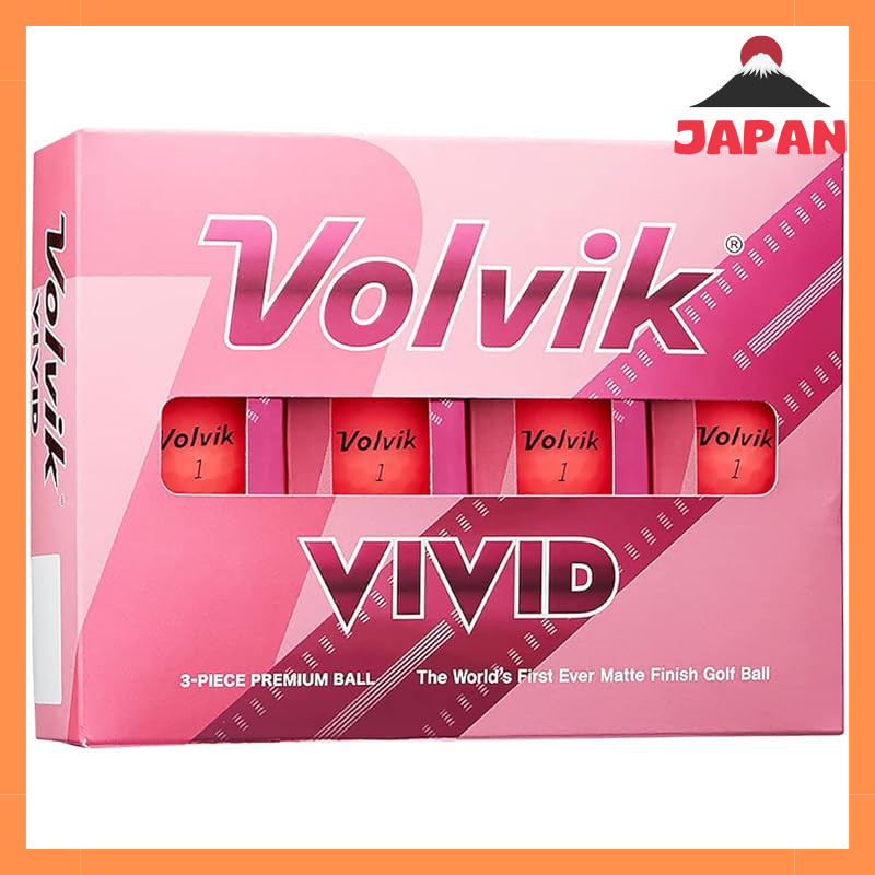 Volvik Vivid Pink Golf balls for Ladies 1 โหล (12 ลูก) | Shopee Thailand