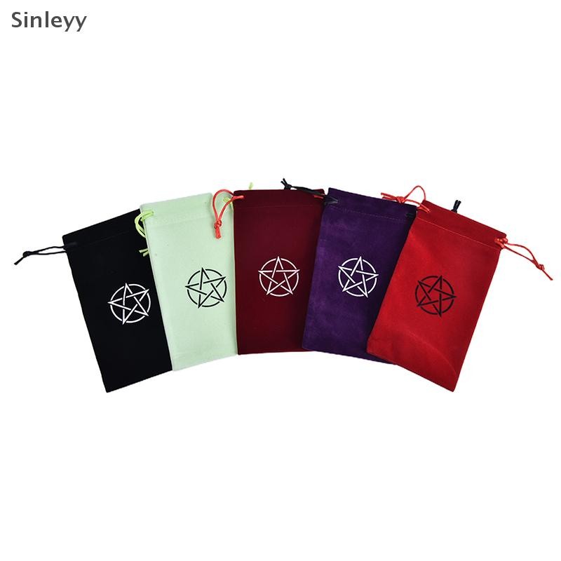 NLE Pentagram Tarot ผ้าปูโต๊ะพร้อมกระเป๋ากํามะหยี่แท่นบูชาไพ่ทาโรต์ ...
