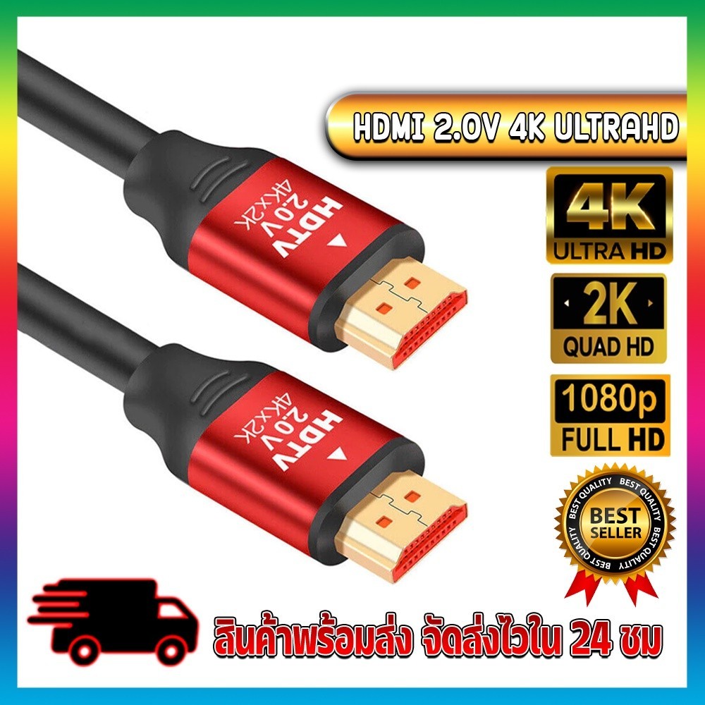 สาย HDMI 2.0 ต่อทีวี 4K 120Hz 48Gbps สายhdmi HDMI 2.1 4k 120Hz 10เมตร ...