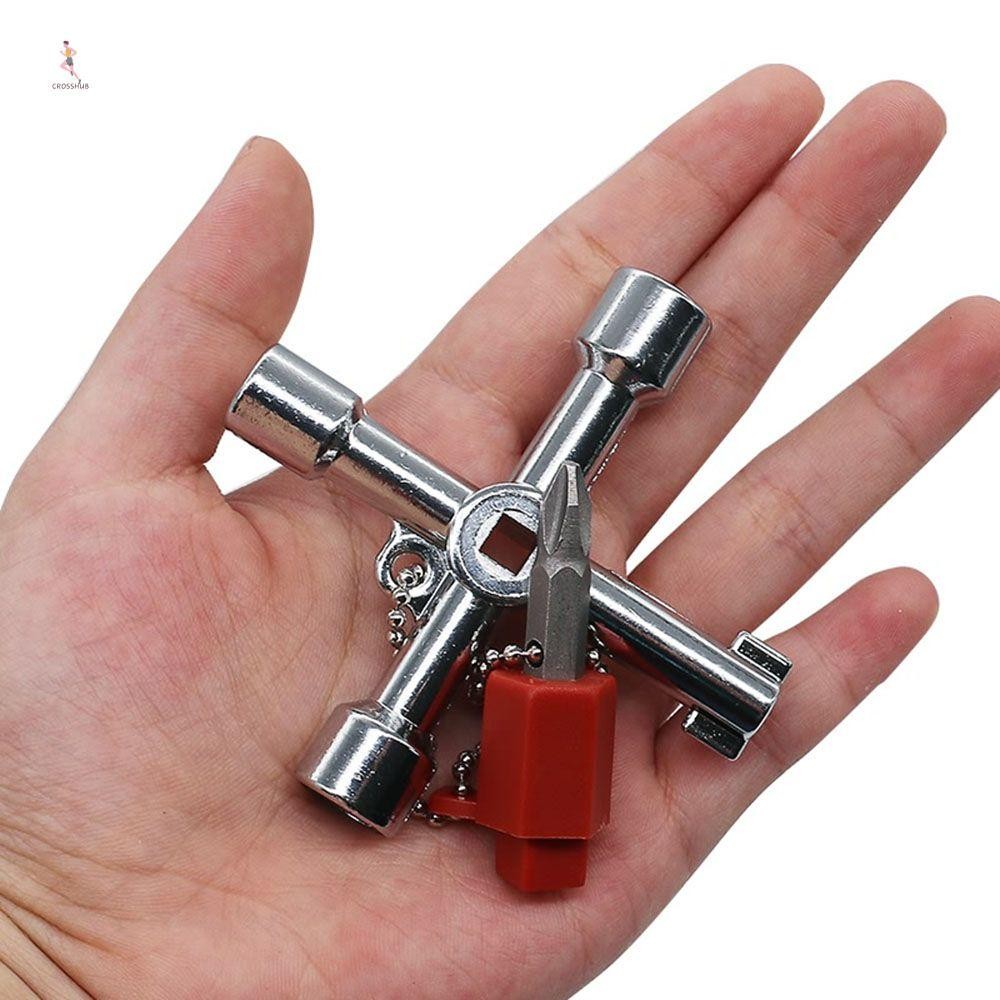 Cross Key Cupboard Box Universal Square Triangle ไขควง Bit Cross Switch ...