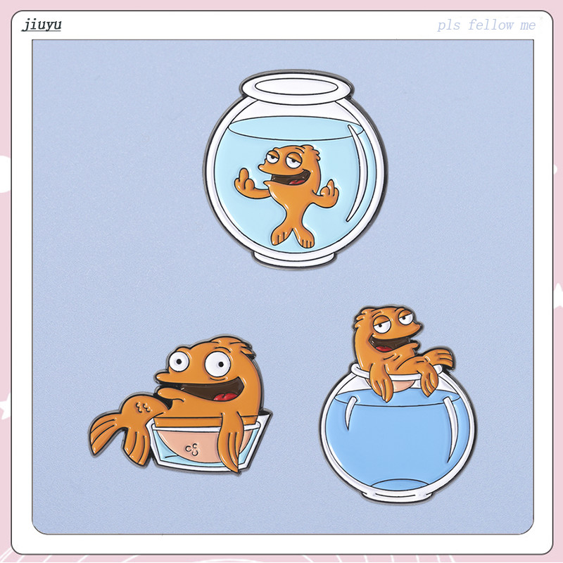The Fish Men เข็มกลัด Comedy Animation Hard Enamel Pin Badge กระเป๋าเป้ ...