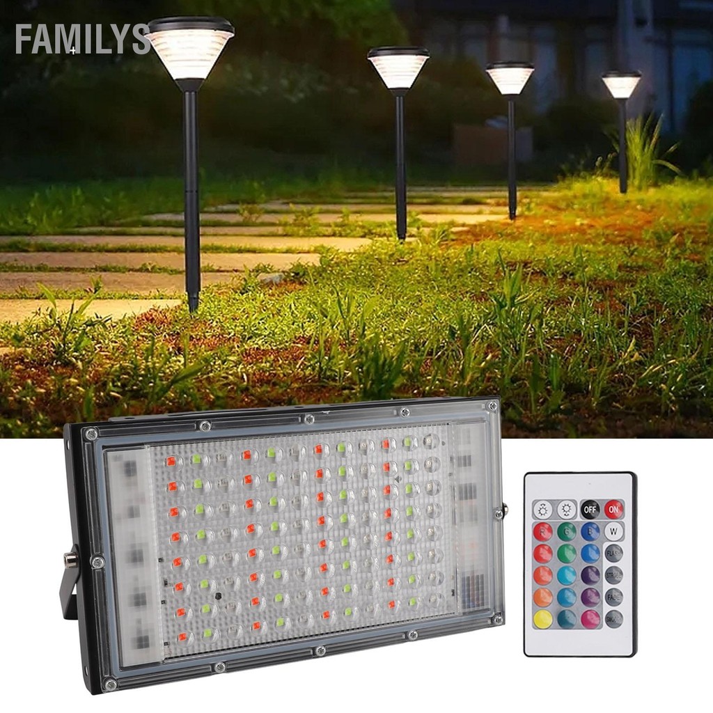 FamilyS LED Flood Light Outdoor 100W Color Changing Led Stage Landscape ...