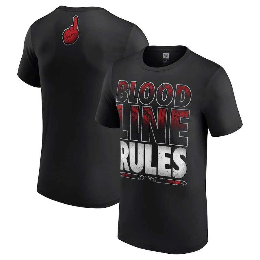 พร้อมส่ง เสื้อยืด WrestleMania 40 Bloodline Rules สีดํา สําหรับผู้ชาย ...