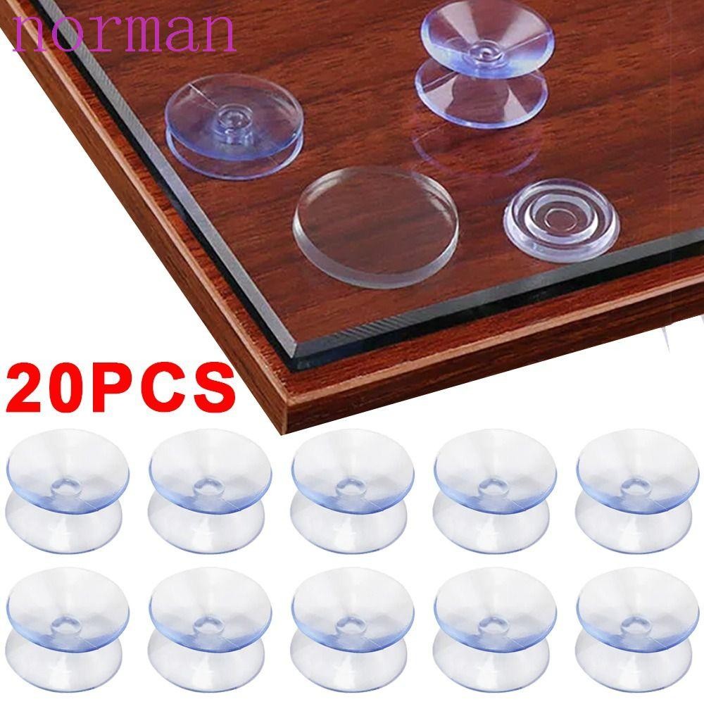 NORMAN 20 ชิ้นถ้วยดูดสองด้าน, PVC เครื่องดูดฝุ่นสูญญากาศ Suckers, Top ...