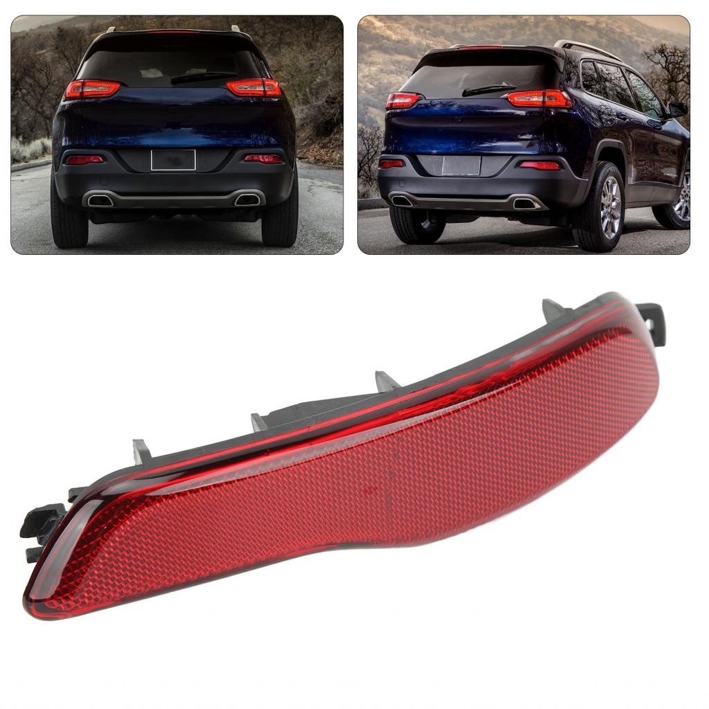 แถบสะท้อนแสงกันชนด้านหลัง 68105145AC Red Reflective Fit สำหรับ Cherokee ...
