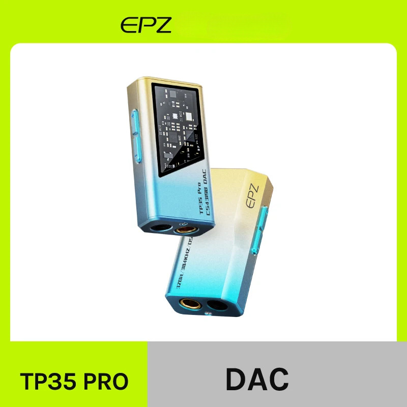 EPZ TP35 Pro Type-C USB DAC เสียง HiFi ถอดรหัสแบบพกพาเครื่องขยายเสียงหูฟังรองรับ EQ Mic Call 3.5 ...