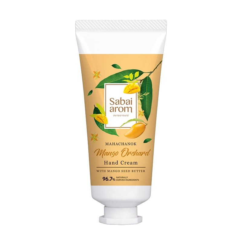 Sabai arom Mahachanok Mango Orchard ครีมบำรุงมือ Hand Cream 30g กลิ่น ...