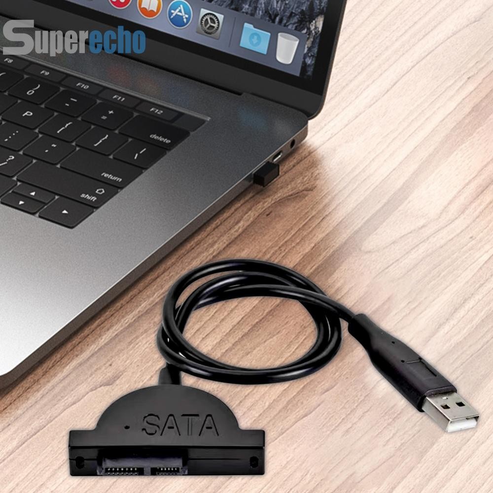 Usb 2.0 SATA Cable CD/DVD-ROM Drive Cable Laptop Optical Driver Adapter ...