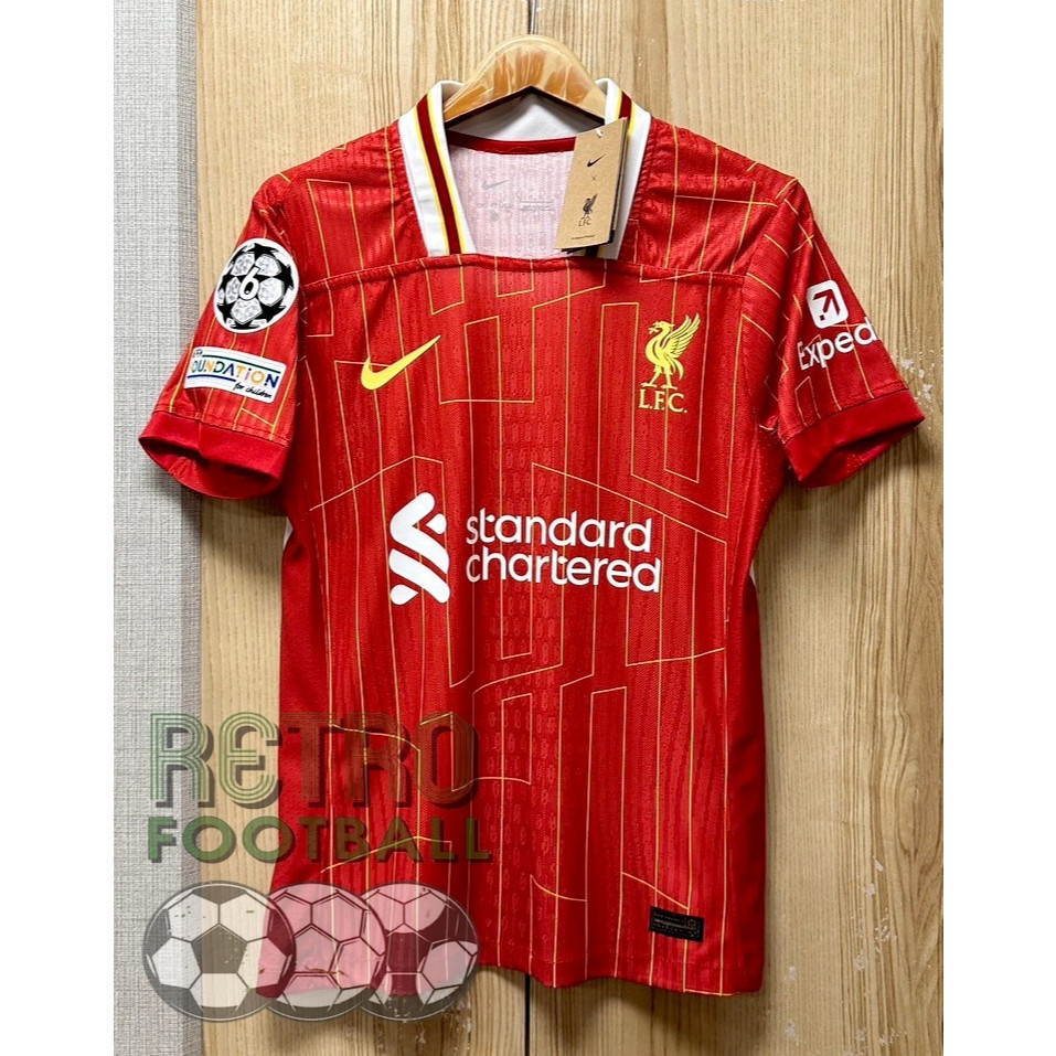 เสื้อฟุตบอล ลิเวอร์พลู Home เหย้า เกรดนักเตะ [ PLAYER ] 2024/25 ฟลูออฟชั่นUCL พร้อมชื่อเบอร์นัก ...
