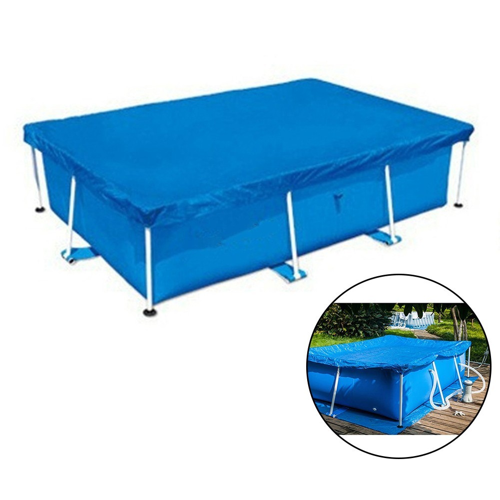 ⭐Whoops⭐ผ้าคลุมสระว่ายน้ําทรงสี่เหลี่ยมมีขายึด 5 ขนาด | Shopee Thailand