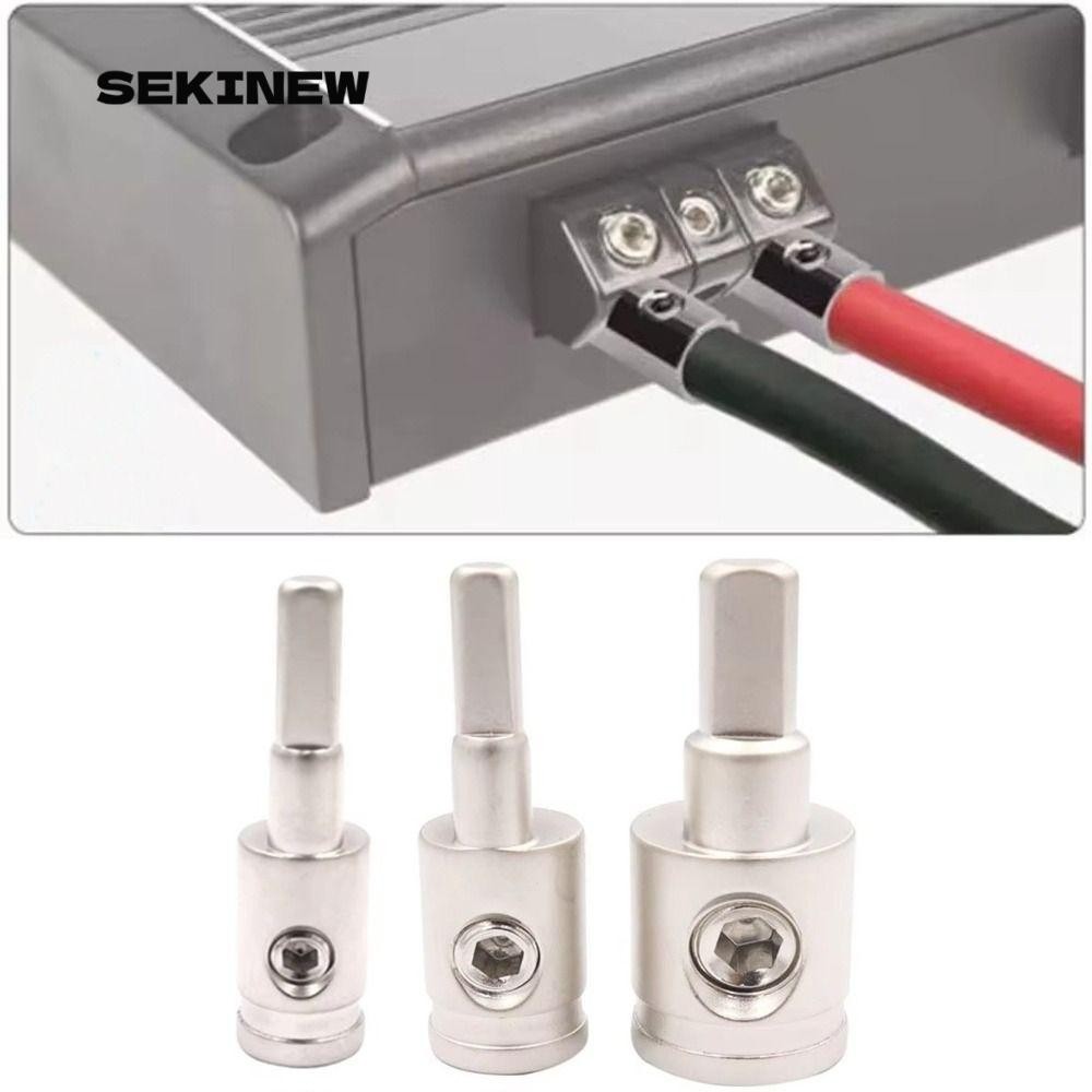 SEKINEW ขั้วต่อเครื่องเสียงรถยนต์, 0GA 4GA 8GA Gold Silver Car Speaker ...