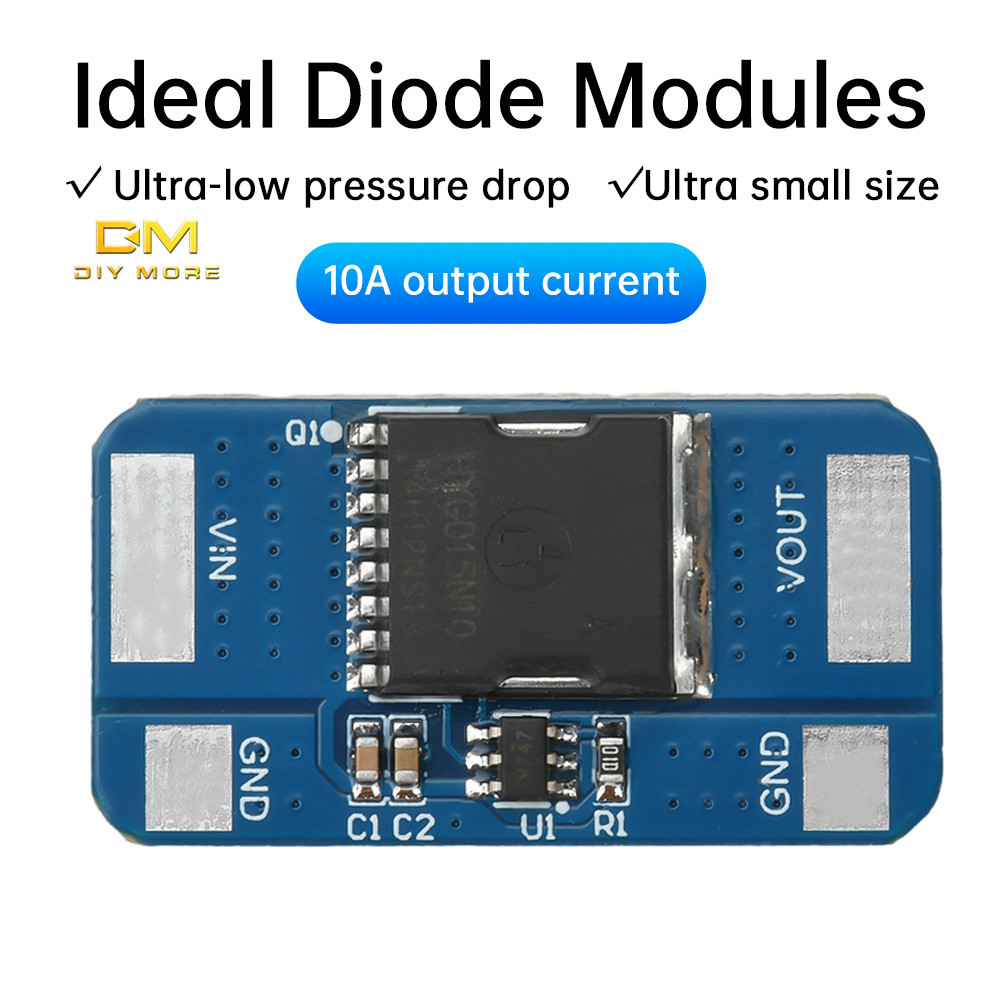 DIYMORE 5-30V 10A Ideal Diode Module Backflow Protection Ideal Diode ...