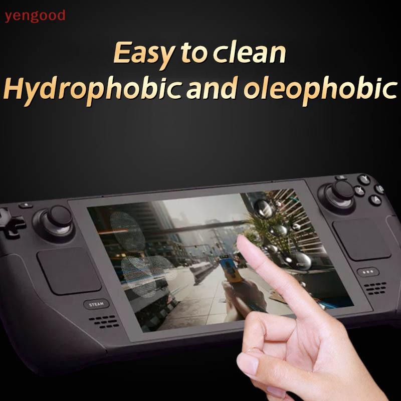 YGD กระจกนิรภัยสําหรับวาล์ว Steam Deck เกมคอนโซล 9H ฟิล์มสําหรับ Steam Deck หน้าจอ OLED อุปกรณ์ ...