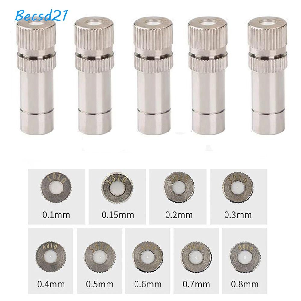 BECSD 1/5 ชิ้น Atomizing Misting หัวฉีด, 8 มม.สวนชลประทานชิ้นส่วนน้ําชลประทาน Sprinkler, 0.15-0. ...