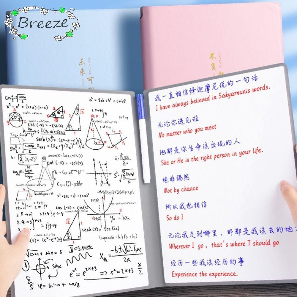 BREEZE พร้อมปากกาไวท์บอร์ดผ้า Erasable Stylish Weekly Planner A4/A5 ...